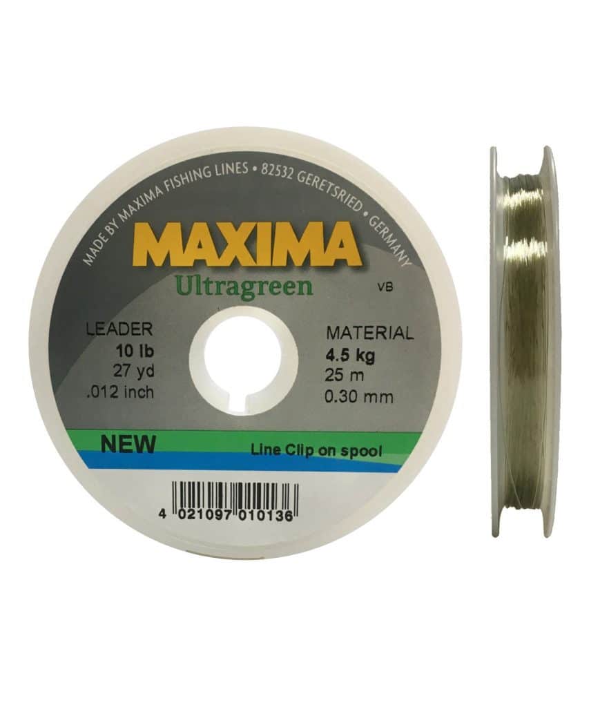 Fly Fishing Materials Kit ULTRAGREEN Maxima Leader Ultra Green Fishing ...